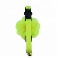 China Custom Nylon Cat Collar with Breakaway Buckle 3/8 inch 9-14 inch Adjustable High Density Polyester for sale