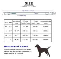 China Black Reflective Sublimation Dog Collar Adjustable Nylon Dog Collar for sale