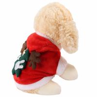 China 100% Cotton Soft Pet Christmas Jacket for Small Dogs Cats Warm Winter Coat for sale