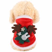 China 100% Cotton Soft Pet Christmas Jacket for Small Dogs Cats Warm Winter Coat for sale