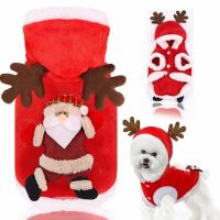 China 100% Cotton Soft Pet Christmas Jacket for Small Dogs Cats Warm Winter Coat for sale