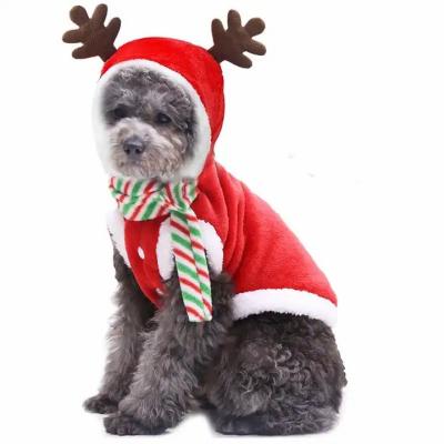 China 100% Cotton Soft Pet Christmas Jacket for Small Dogs Cats Warm Winter Coat for sale