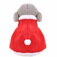 China Adjustable Fleece Pet Christmas Cloak with Red Hat for Cats Dogs Sizes S-L for sale