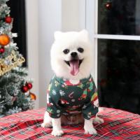 China Soft Winter Pet Christmas Sweater Warm Cotton Tulle Dog T Shirt Striped for sale