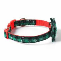 China Adjustable Bow Tie Christmas Pet Collar With Safety Locking Buckle Breakaway Neck Strap for sale