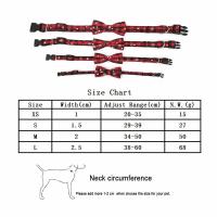 China Adjustable Bow Tie Christmas Pet Collar With Safety Locking Buckle Breakaway Neck Strap for sale
