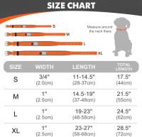 China Adjustable Nylon Neoprene Padded Dog Collar Reflective Soft Design 50cm for sale
