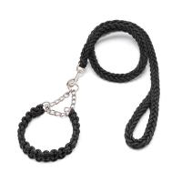 China Premium Woven Dog Collar and Leash Set Anti Shock Nylon S to XL for sale