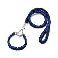 China Premium Woven Dog Collar and Leash Set Anti Shock Nylon S to XL for sale