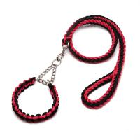 China Premium Woven Dog Collar and Leash Set Anti Shock Nylon S to XL for sale