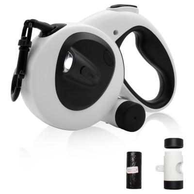 China 5M Retractable Pet Dog Leash with LED Light Flashlight and Bag for Walking for sale