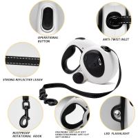 China 5M Retractable Pet Dog Leash with LED Light Flashlight and Bag for Walking for sale