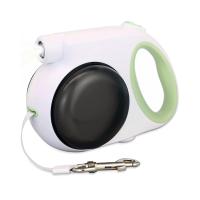 China Hands-Free LED Retractable Dog Leash With Flashlight For Small Medium Dogs for sale