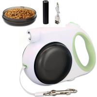 China Hands-Free LED Retractable Dog Leash With Flashlight For Small Medium Dogs for sale