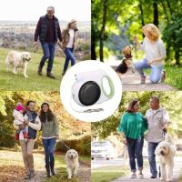 China Hands-Free LED Retractable Dog Leash With Flashlight For Small Medium Dogs for sale