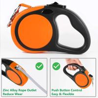 China Double Head Retractable Dog Leash 3m with Flashlight and Bag Dispenser for Large Dogs 50kg for sale