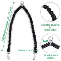 China Double Head Retractable Dog Leash 3m with Flashlight and Bag Dispenser for Large Dogs 50kg for sale