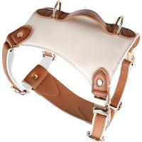 China Premium Adjustable Leather Pet Harness And Leash Set Stylish Comfortable And Durable for sale