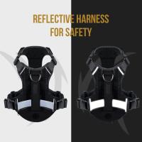 China Multi Use Personalized Dog Harness Adjustable Nylon Pet Dog Harness With Reflective Logo for sale