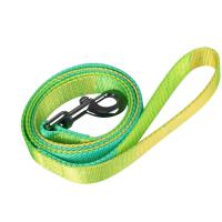 China Luxury Retractable Dog Leash Gradient Colors Dog Collar Leash Set For Small Dog for sale