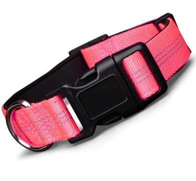 China Adjustable Soft Neoprene Padded Dog Collar Keeps Dogs Safe and Stylish for sale
