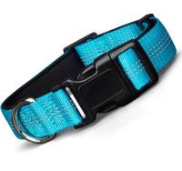 China Adjustable Soft Neoprene Padded Dog Collar Keeps Dogs Safe and Stylish for sale