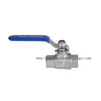 China Stainless Steel 2 PC Full Port Ball Valve 1000 psi 3/8 NPT Female to Female for sale
