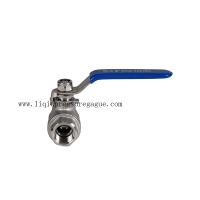 China Stainless Steel 2 PC Full Port Ball Valve 1000 psi 3/8 NPT Female to Female for sale
