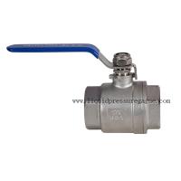 China Stainless Steel 2 PC Instrument Manifold Ball Valve 1-1/4 Inch Female NPT 1000 psi for sale