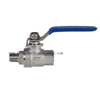 China 2 PC 1/4 Inch Stainless Steel Instrument Manifold Ball Valve Male to Female 1000 psi for sale