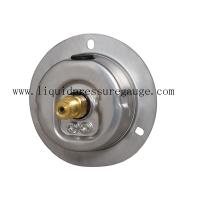China Stainless Steel Liquid Filled Pressure Gauge 0-16 bar 2-1/2 inch 1/4 BSP Back Connection Flange for sale