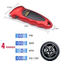 China Digital Tire Pressure Gauge 150PSI Backlit LCD Handheld Tester with 4 Measurement Units for sale
