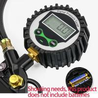 China Digital LCD Tire Pressure Gauge 200psi Car Inflator Monitor with LED Backlight for sale