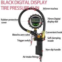 China Digital LCD Tire Pressure Gauge 200psi Car Inflator Monitor with LED Backlight for sale