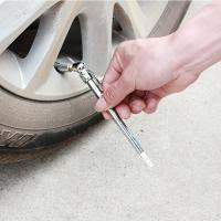 China Stainless Steel Pen Tire Pressure Gauge 10-50 PSI Car Vehicle Air Test Meter for sale