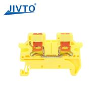 China PTV 2.5 DIN Rail Terminal Block Push-in Connection 2.5mm² 26-12AWG Cable Wire Connector for sale