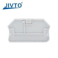 China D-PTV 2.5/4 End Cover for PTV 2.5 Push-in Wire Connector DIN Rail Terminal Block 2mm Width for sale