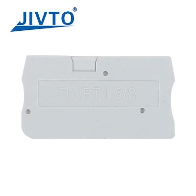 China D-PT1.5 Barrier Plate End Cover for PT1.5 Wire Electrical Connector PT Type Din Rail Terminal Block Accessories 2.2mm Width for sale