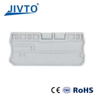 China D-PT1.5-TW End Barrier Plate 54.5x24.6x2.2mm for PT 1.5-TW Twin Wire DIN Rail Terminal Block Accessories End Cover for sale