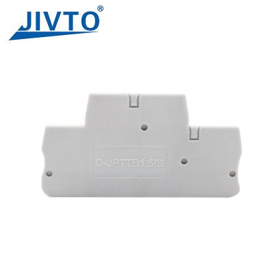 China D-PTTB 1.5/S End Cover for PTTB 1.5/S Double Level Terminal Block 1.5mm Plastic Barrier End Plate for sale