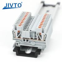 China PT2.5 Push-in Terminal Block 2.5mm² 800V 31A Spring Feed-Through Connector for Din Rail for sale