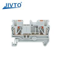 China PT2.5 Push-in Terminal Block 2.5mm² 800V 31A Spring Feed-Through Connector for Din Rail for sale