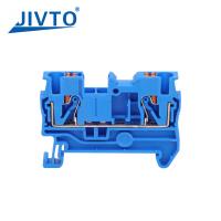 China PT2.5 Push-in Terminal Block 2.5mm² 800V 31A Spring Feed-Through Connector for Din Rail for sale