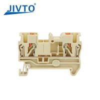 China PT2.5 Push-in Terminal Block 2.5mm² 800V 31A Spring Feed-Through Connector for Din Rail for sale