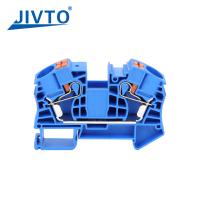 China PT16 Din Rail Push-In Terminal Block 16mm² Screwless Feed-Through Connector 1000V 90A for sale
