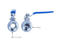 China Stainless Steel 304 Ball Valve 1/2 Female to Female Full Port 230 psi for Water Oil Gas for sale