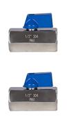 China Stainless Steel Mini Ball Valve NPT BSP Female to Female Shut Off Valve 1/4 Inch for sale