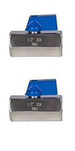 China Stainless Steel Mini Ball Valve NPT BSP Female to Female Shut Off Valve 1/4 Inch for sale
