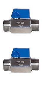 China Stainless Steel Mini Ball Valve NPT BSP Male to Male Shut Off Valve 1/4 Inch for sale