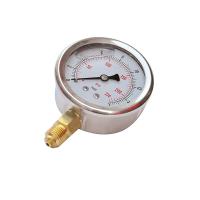 China 2.5 Inch 63mm Liquid Filled Pressure Gauge 0-230 psi Stainless Steel Case for sale